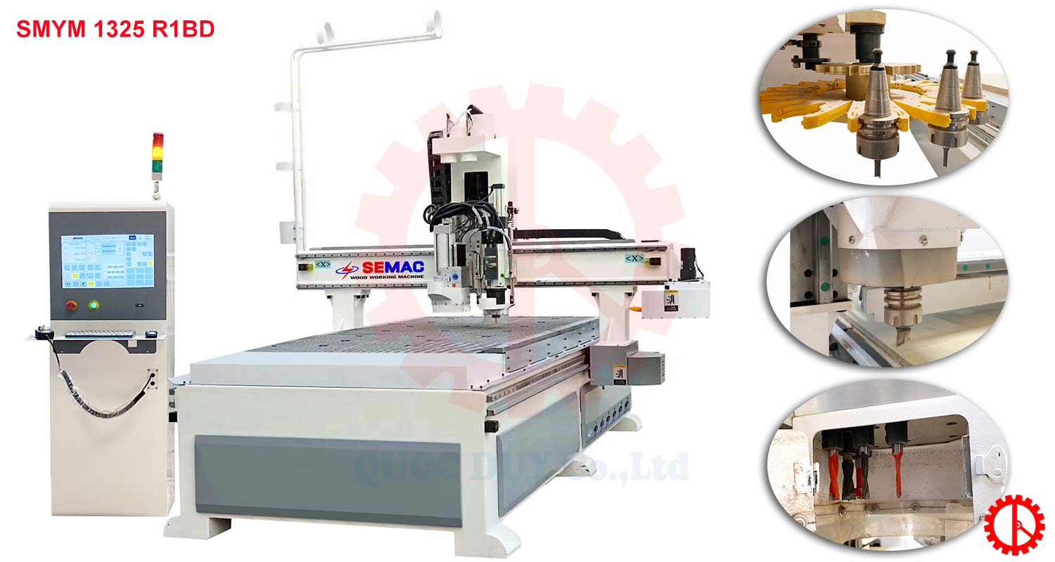 CNC Router With Boring Unit - SMYM 1325R1BD AL | QUỐC DUY
